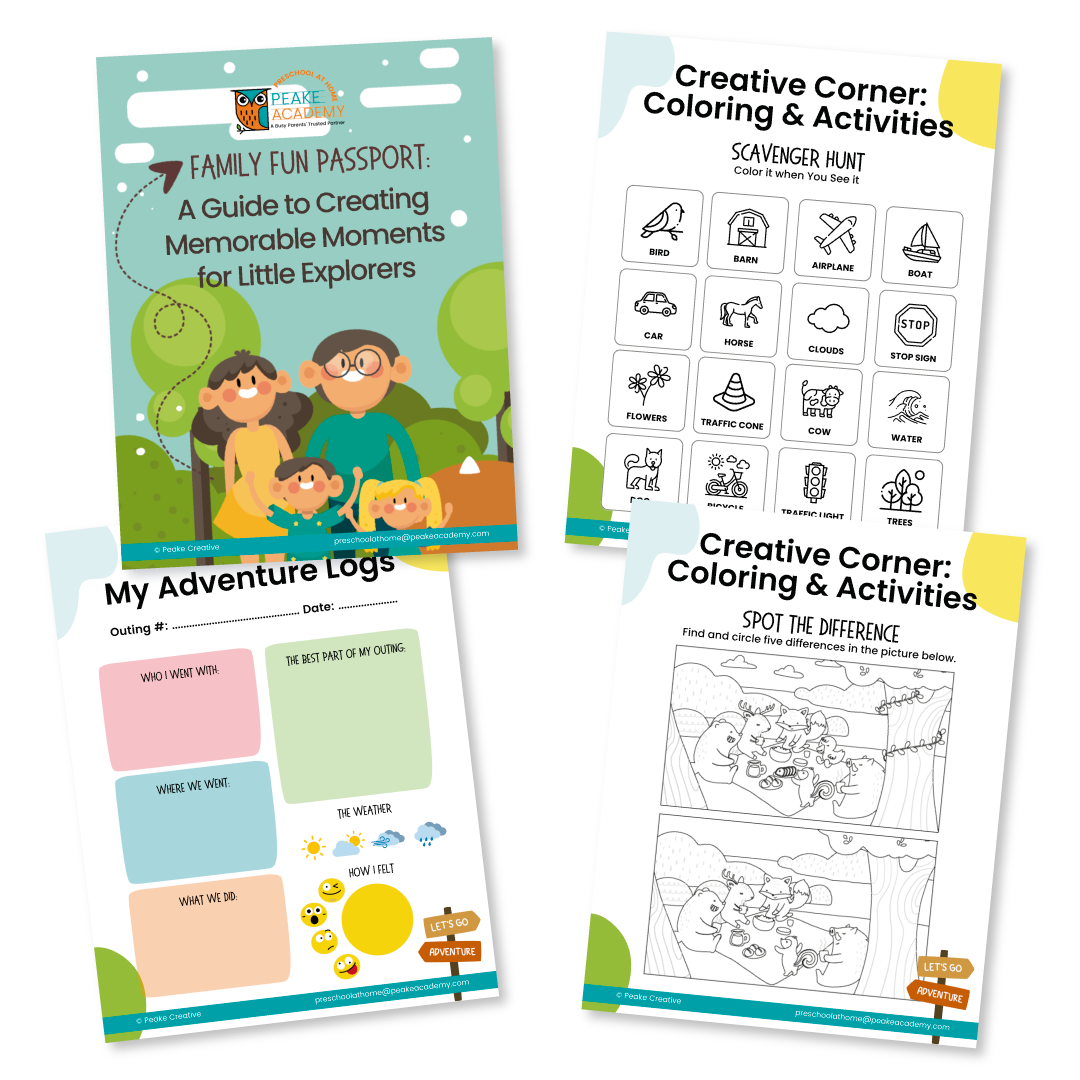 Family Fun Passport – Peake Academy Preschool At Home